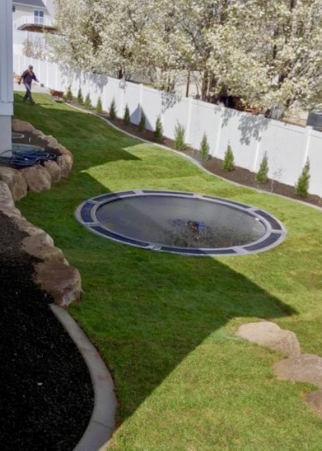 In-ground Trampoline Installation - JP Vega Construction & Landscaping